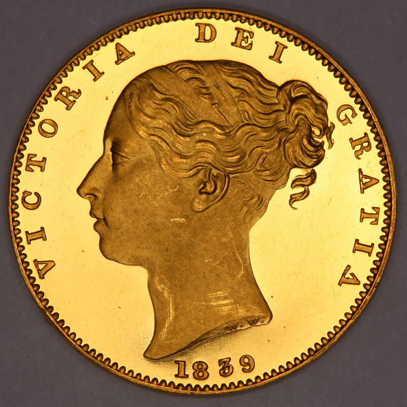 1839 QUEEN VICTORIA PROOF GOLD SOVEREIGN - Jon Blyth