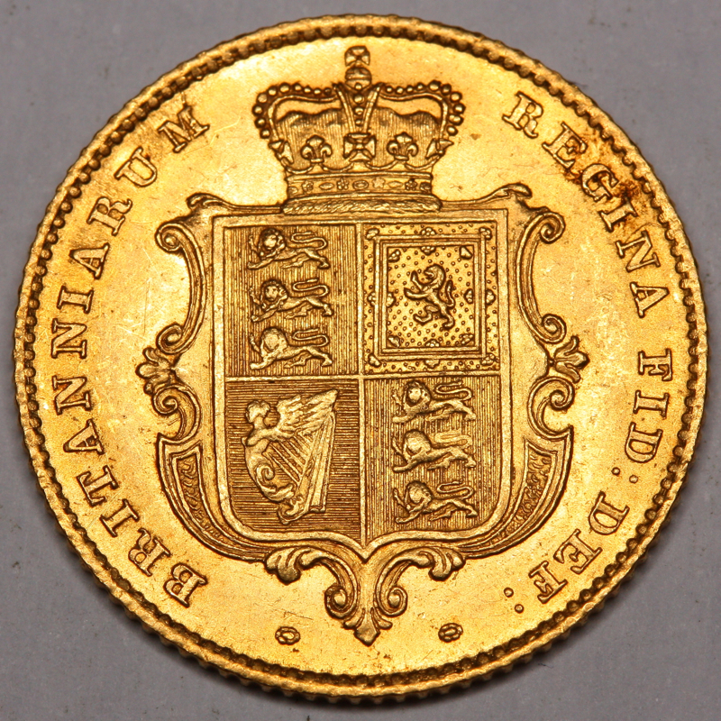 1841 VICTORIA GOLD HALF SOVEREIGN COIN - Jon Blyth