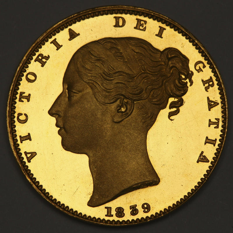 1839 QUEEN VICTORIA PROOF SOVEREIGN - Jon Blyth