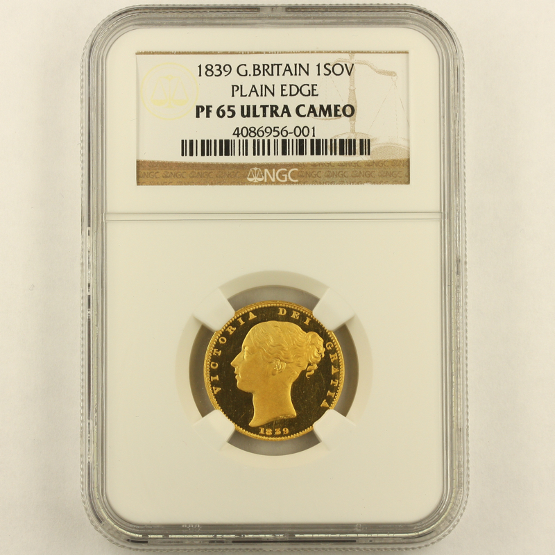 1839 QUEEN VICTORIA PROOF SOVEREIGN - Jon Blyth