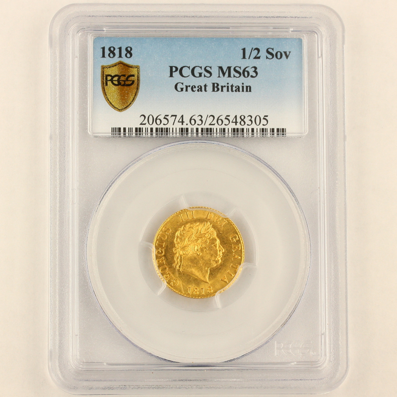 1818 GEORGE III HALF SOVEREIGN - Jon Blyth