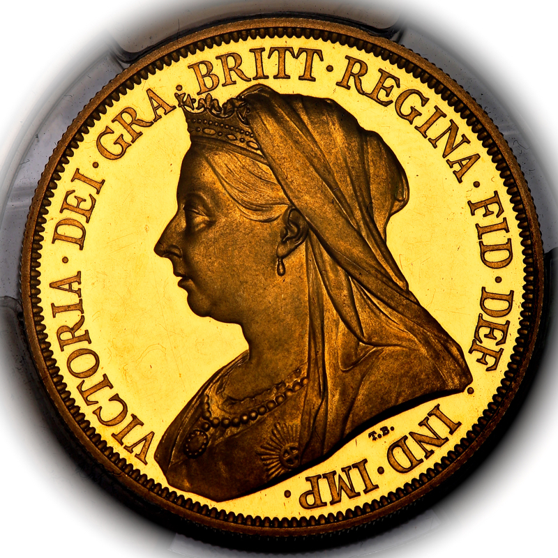 1893 Queen Victoria Proof Five Pounds - Jon Blyth