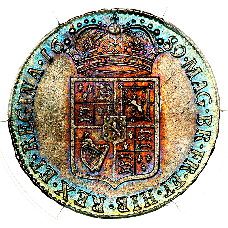 1689 King William and Queen Mary Halfcrown - Jon Blyth