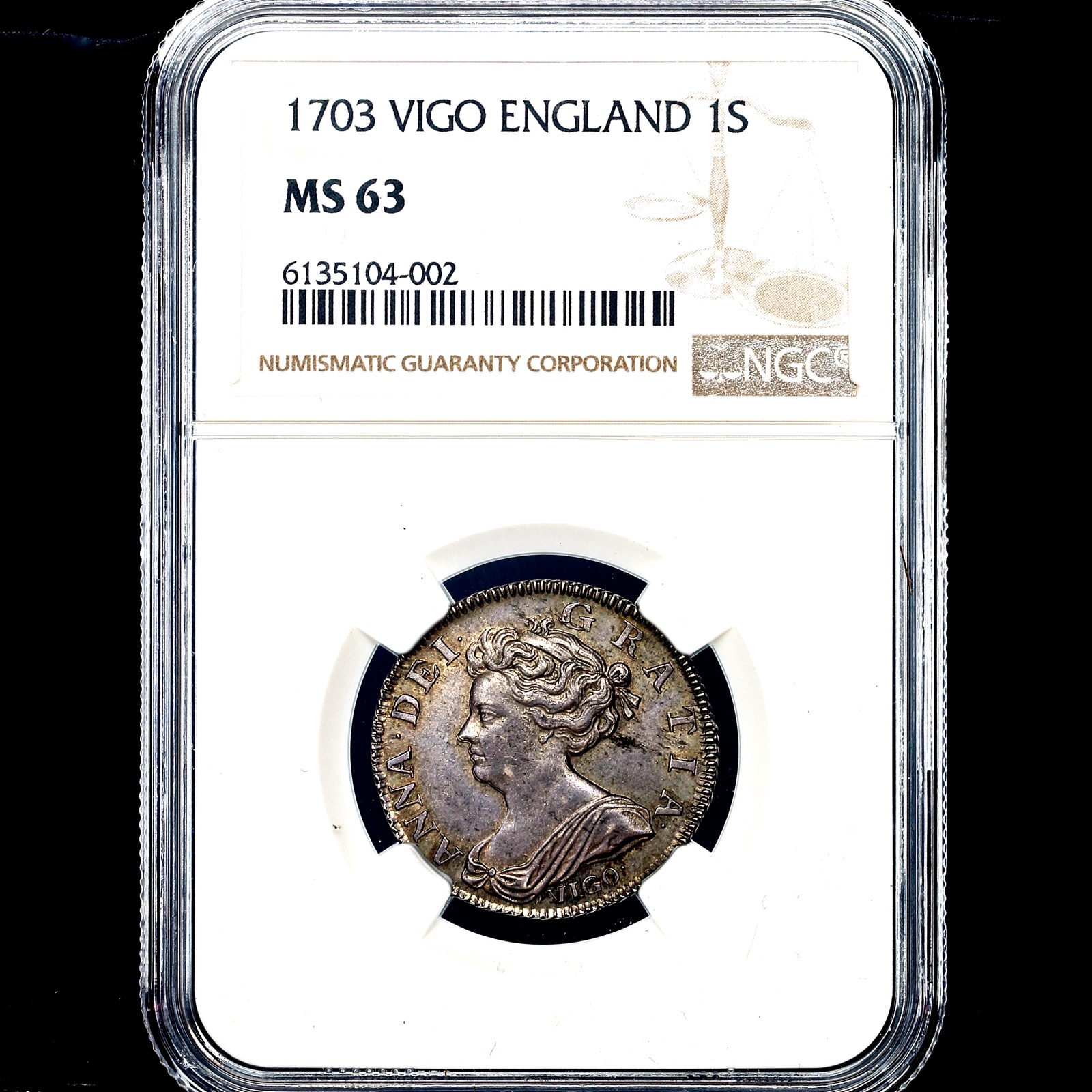 1703 Anne VIGO Shilling - Jon Blyth