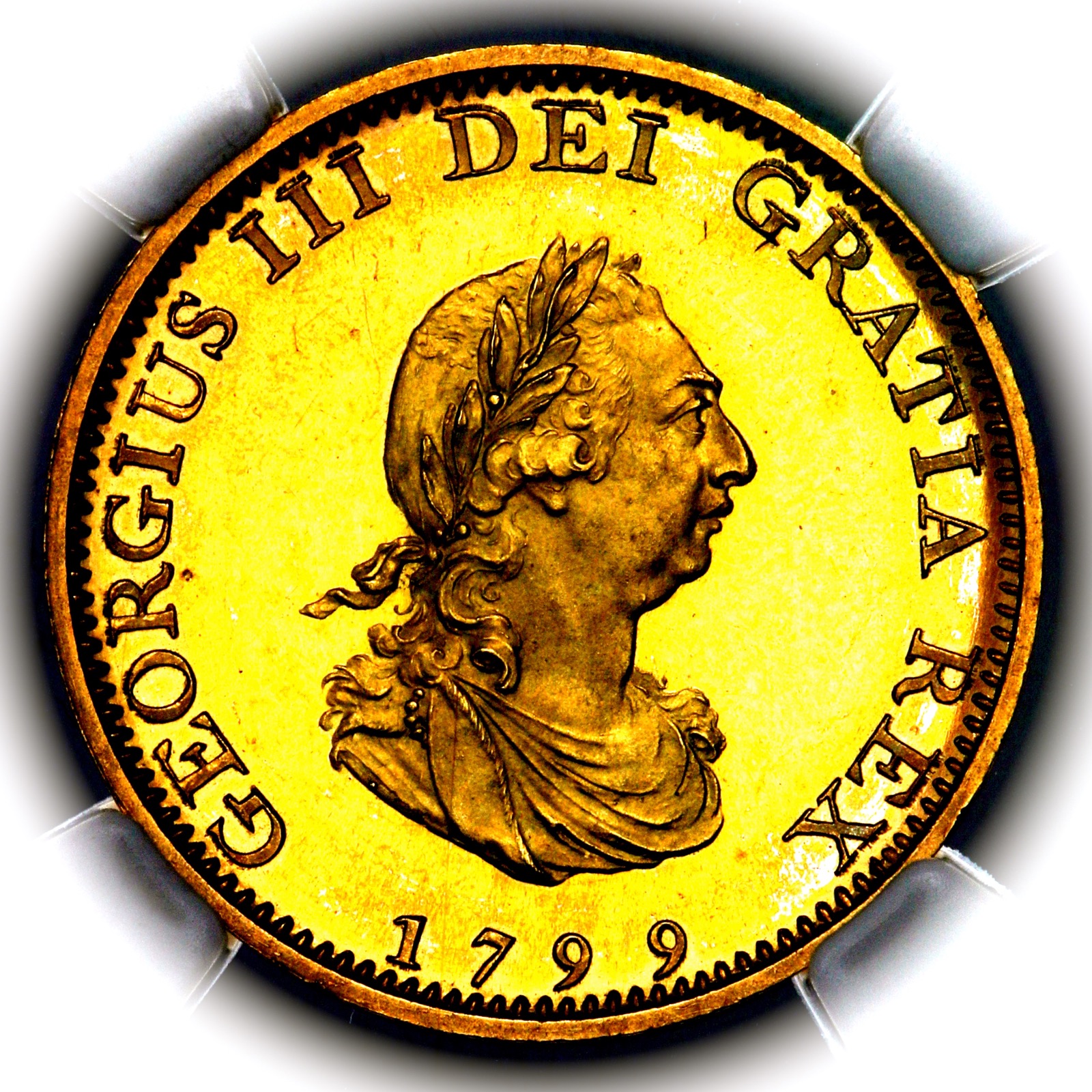 1799 George III Gilt Proof Farthing - Jon Blyth