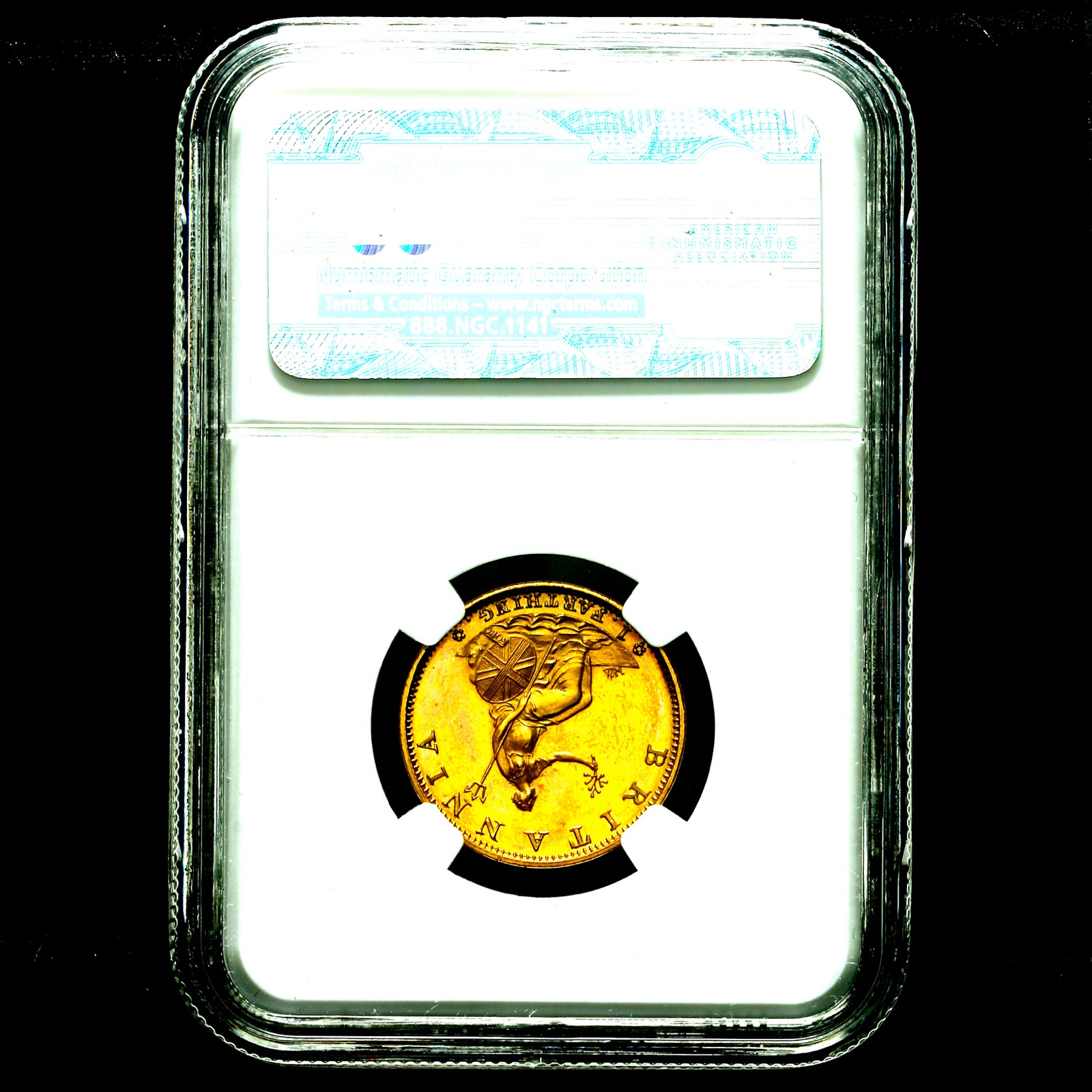 1799 George III Gilt Proof Farthing - Jon Blyth
